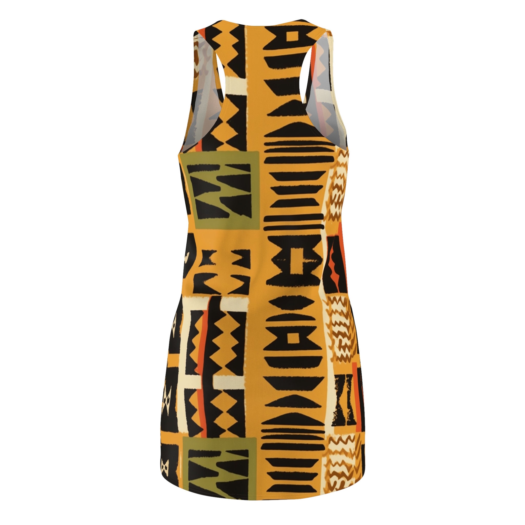 Kenyan Kente Cloth Inspired African Pattern Casual Women's Cut & Sew ...