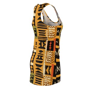 Kenyan Kente Cloth Inspired African Pattern Casual Women's Cut & Sew ...