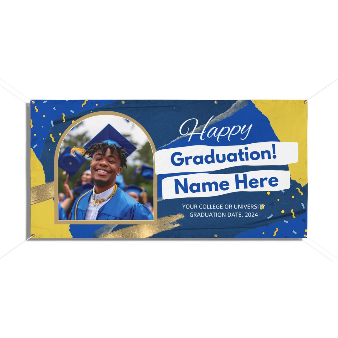 Festive Happy Graduation Banner for Celebration Cultural Pride HBCU - Etsy