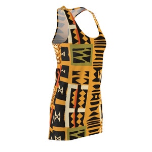 Kenyan Kente Cloth Inspired African Pattern Casual Women's Cut & Sew ...