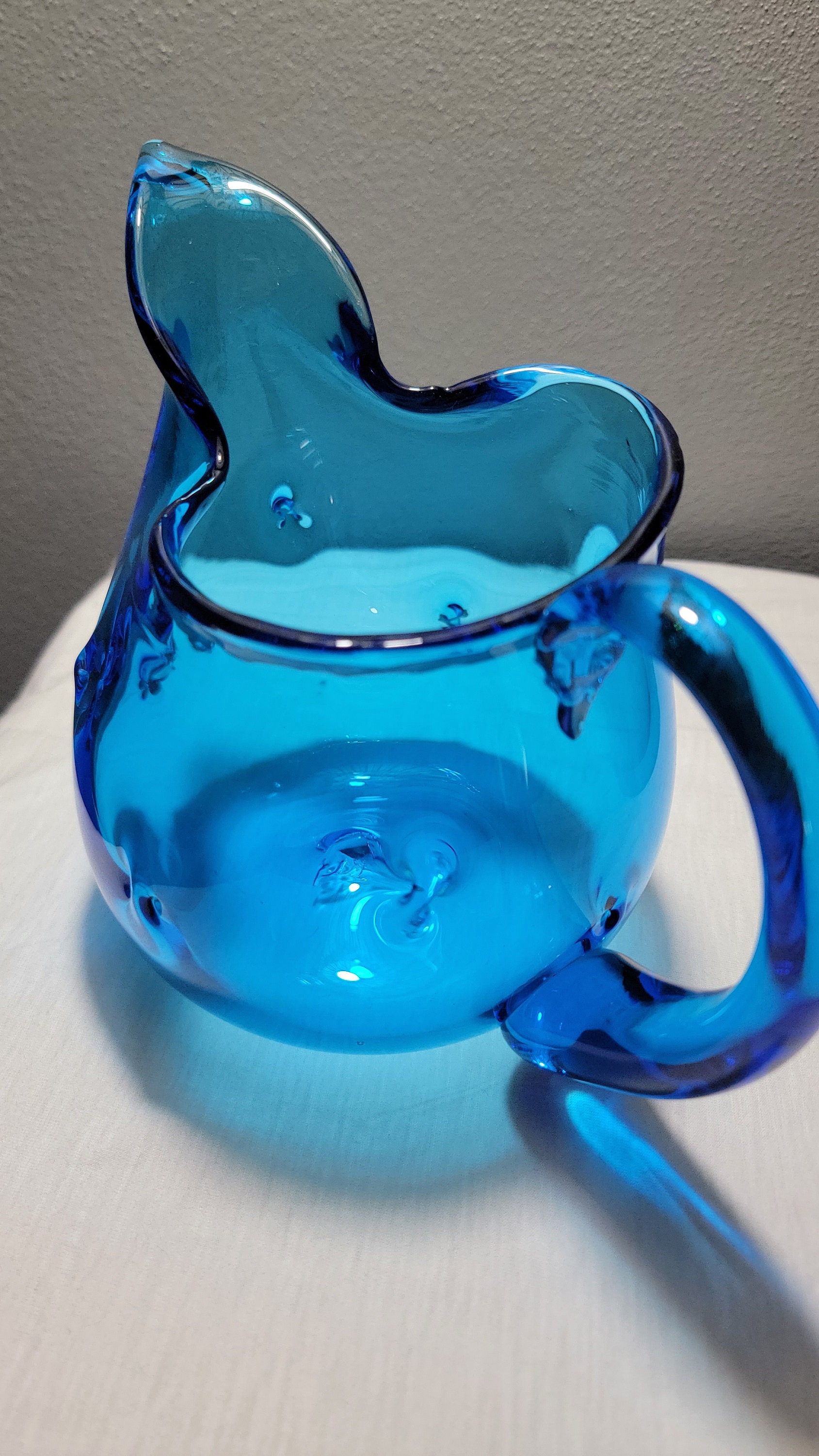 Vintage Bischoff Pinched Pitcher - Etsy