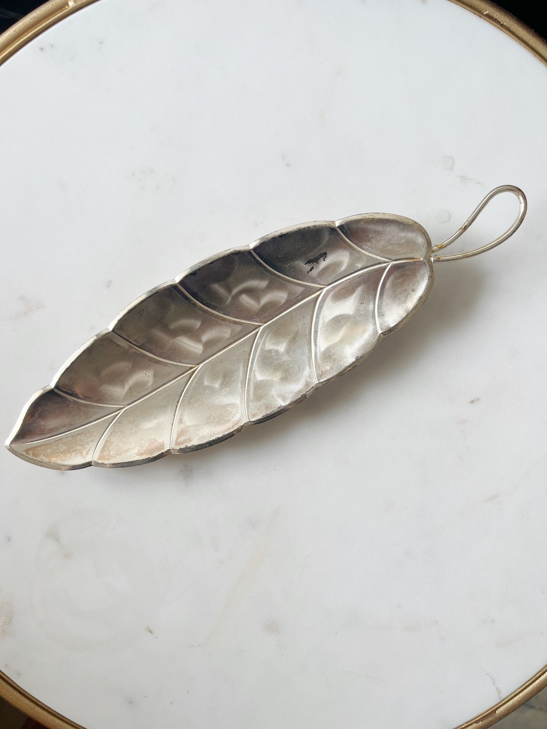 Vintage Quist Silver Plated Leaf Trinket Dish Jewelry Tray - Etsy