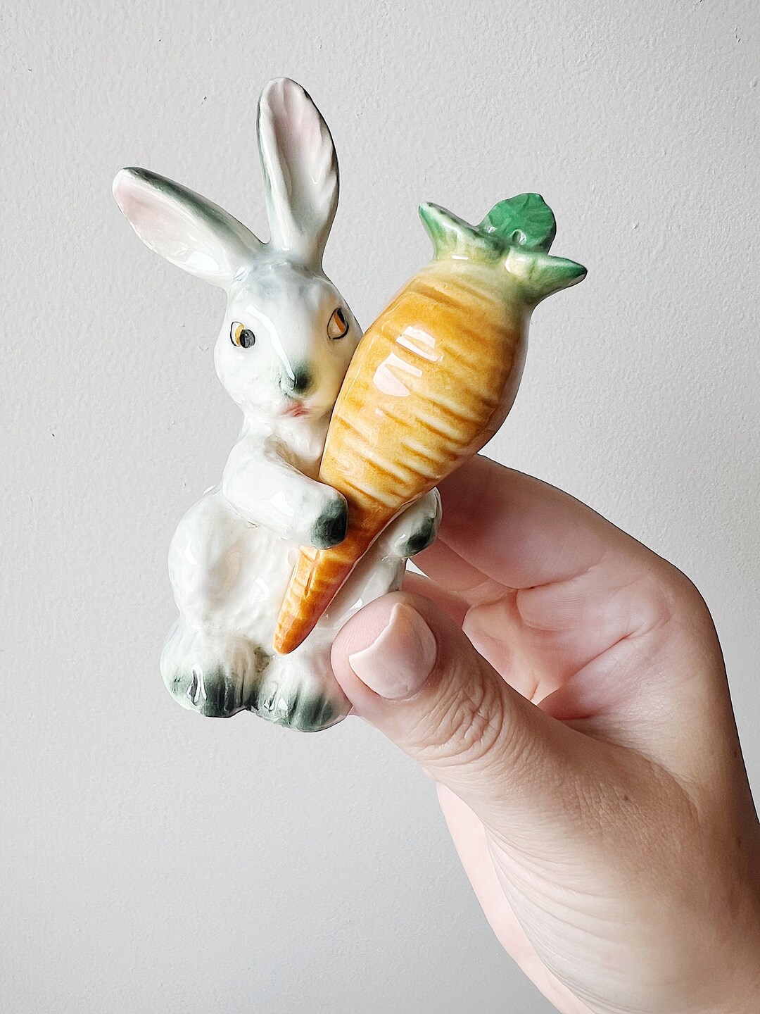 Vintage 1940s Goebel Rabbit and Carrot Salt and Pepper Shakers ...