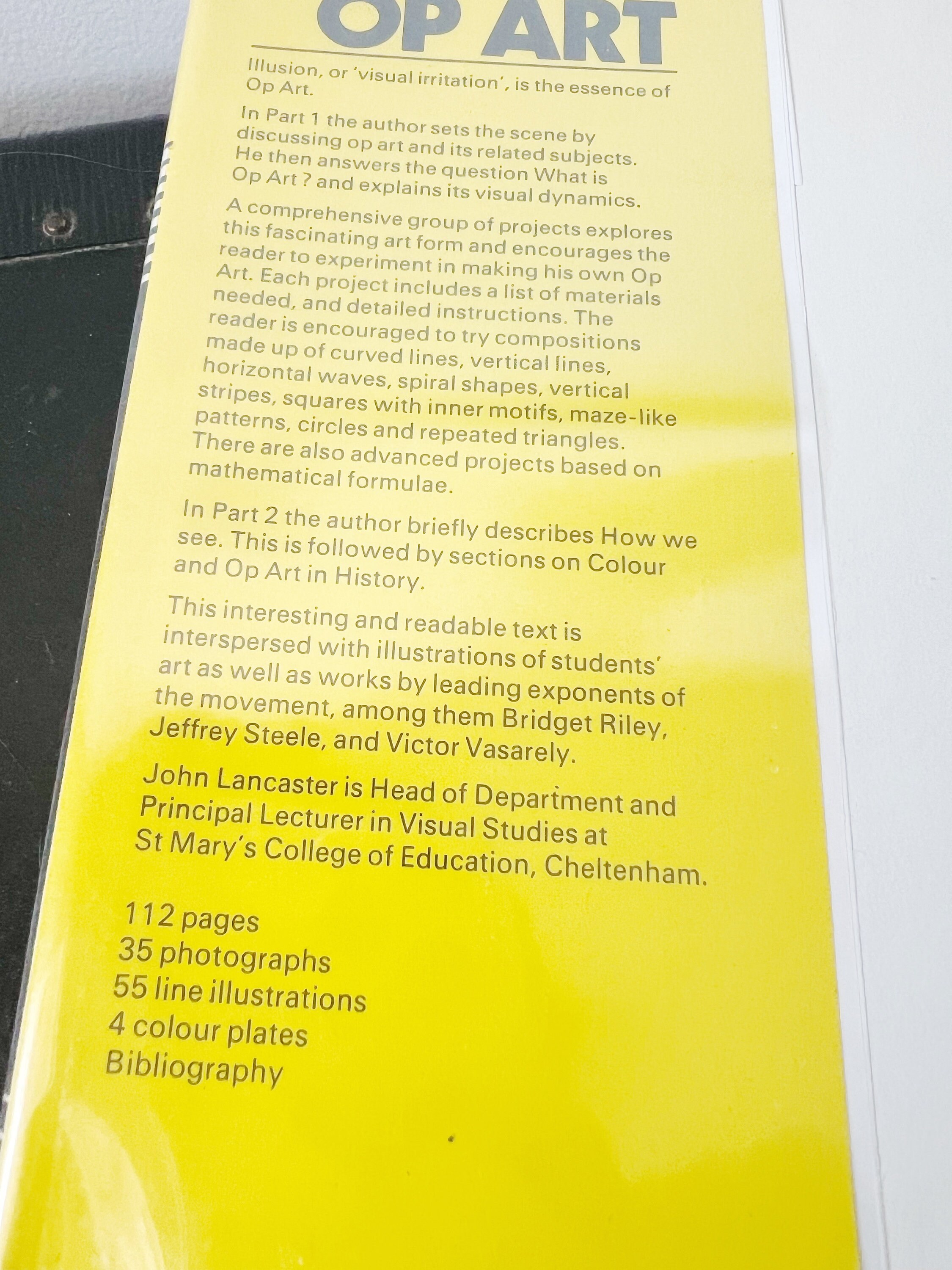 Introducing Op Art Hardcover Book by John Lancaster 1973 Vintage Book ...