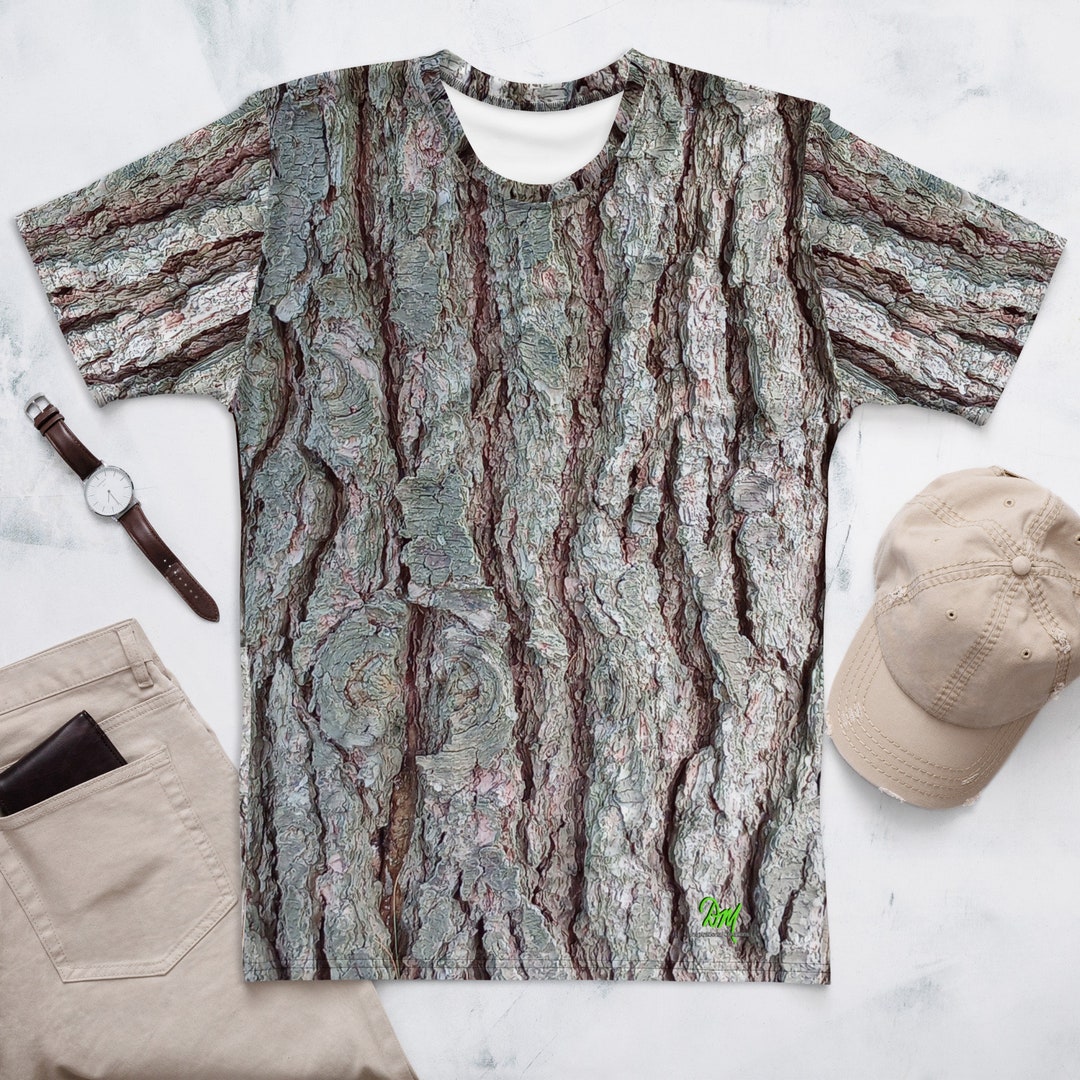 Men's T-shirt, TREE BARK Camouflage Print, Original Photography Design ...
