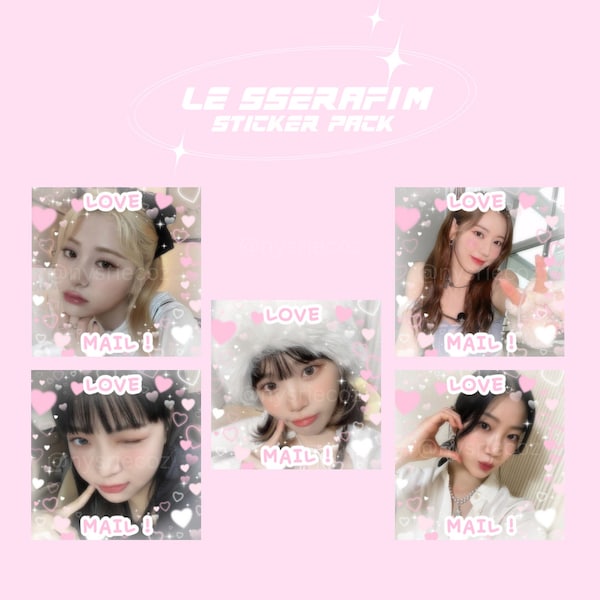 Le Sserafim Stickers - Etsy