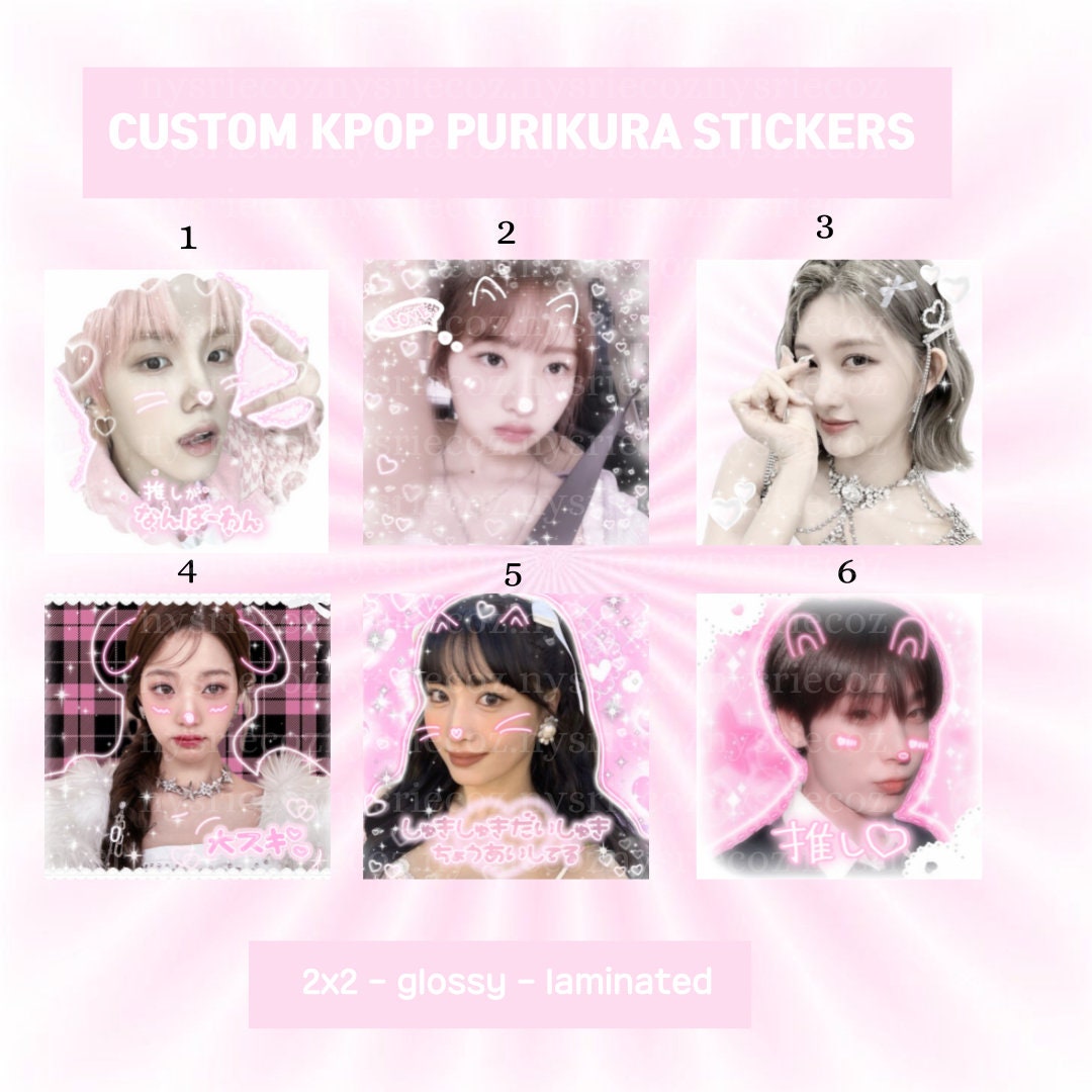 Custom Purikura Sticker Kpop Stickers Waterproof Stickers Kpop Sticker ...