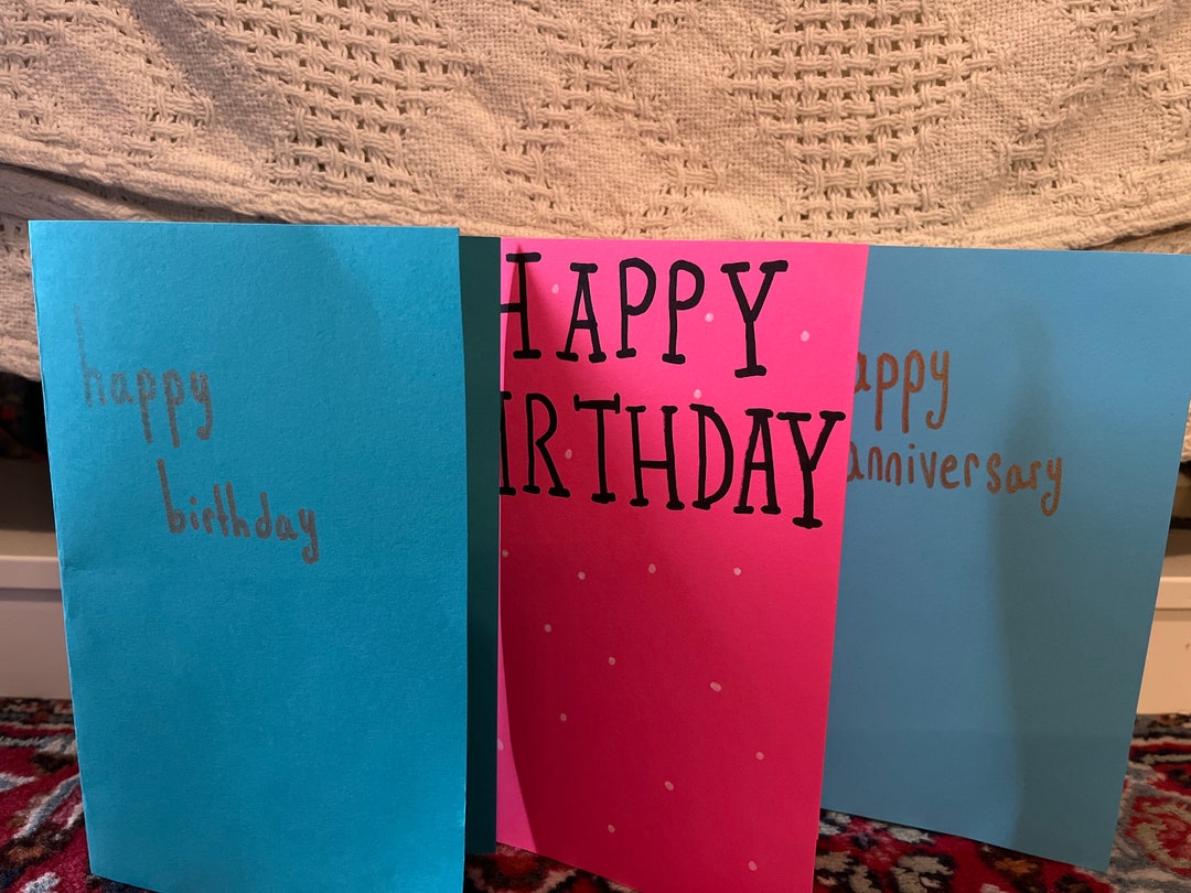 3 Pack - Celebratory Cards - Etsy