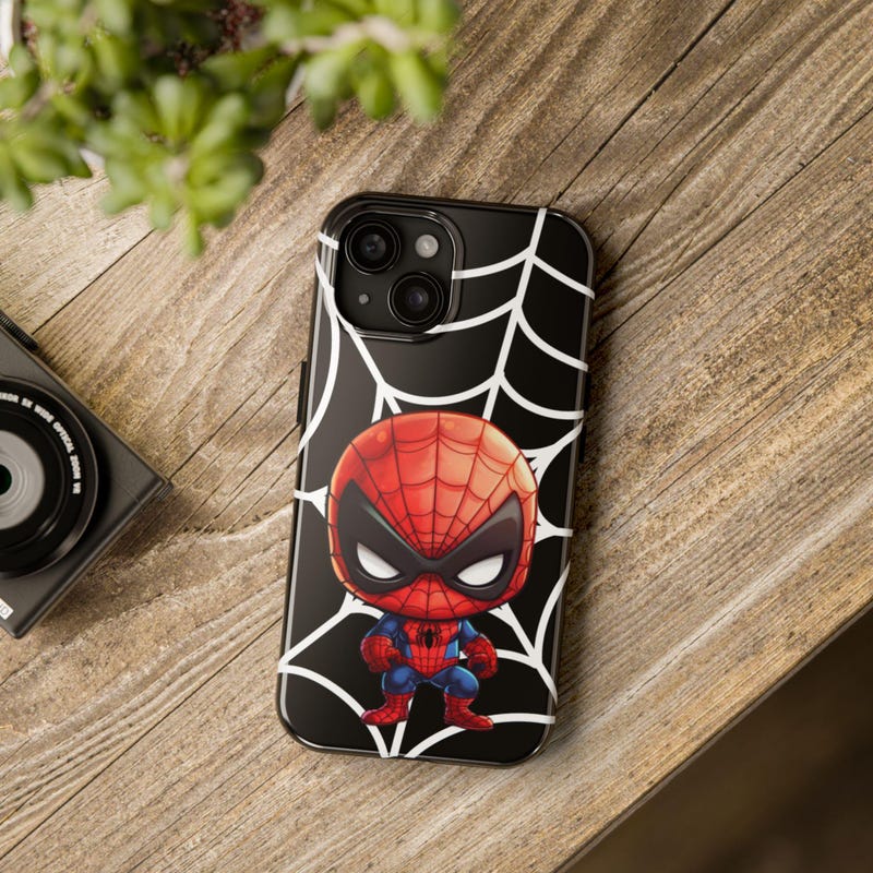 Spiderman Cartoon Phone Case - Etsy