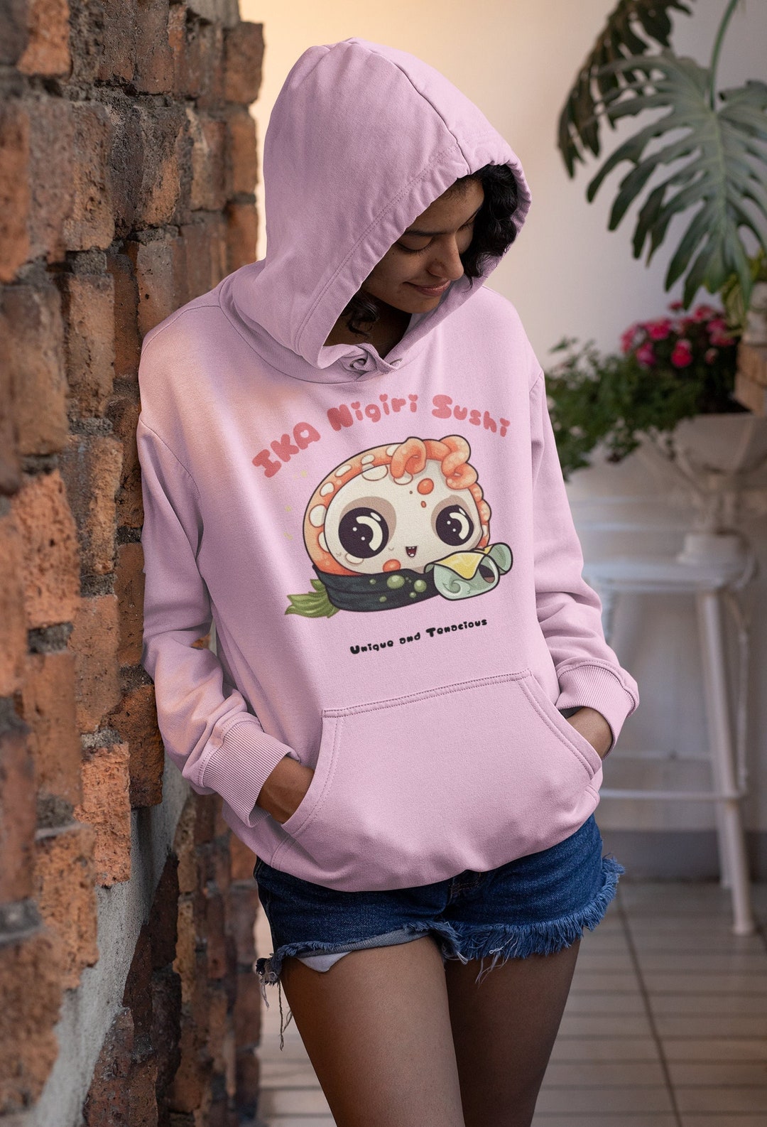 Ika Nigiri Sushi Hoodie, Sushi Hoodie, Exquisite Nigiri Sushi Sweater ...
