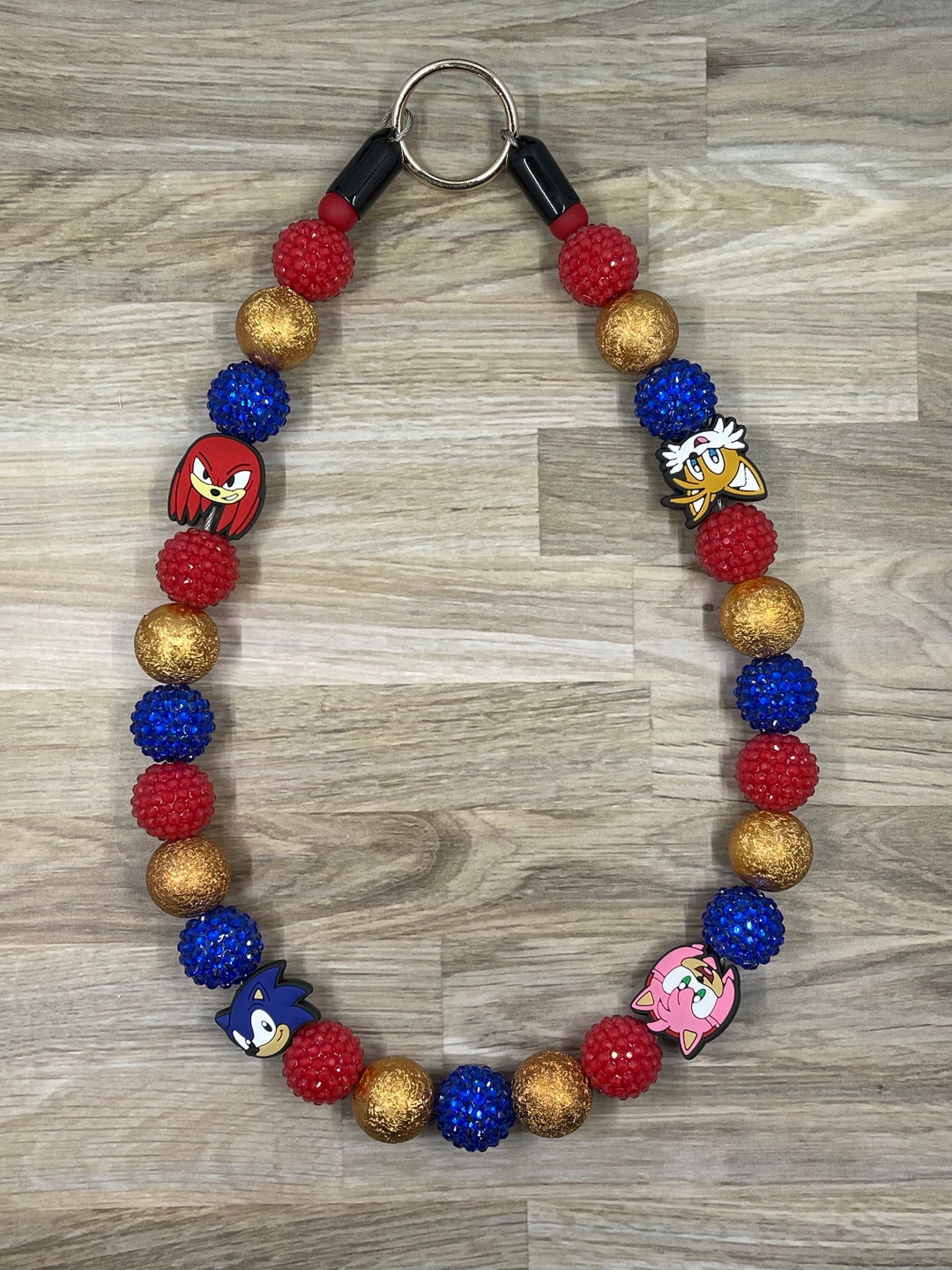 Super Sonic Beaded Custom Dog Collar- Sized to Order - Etsy