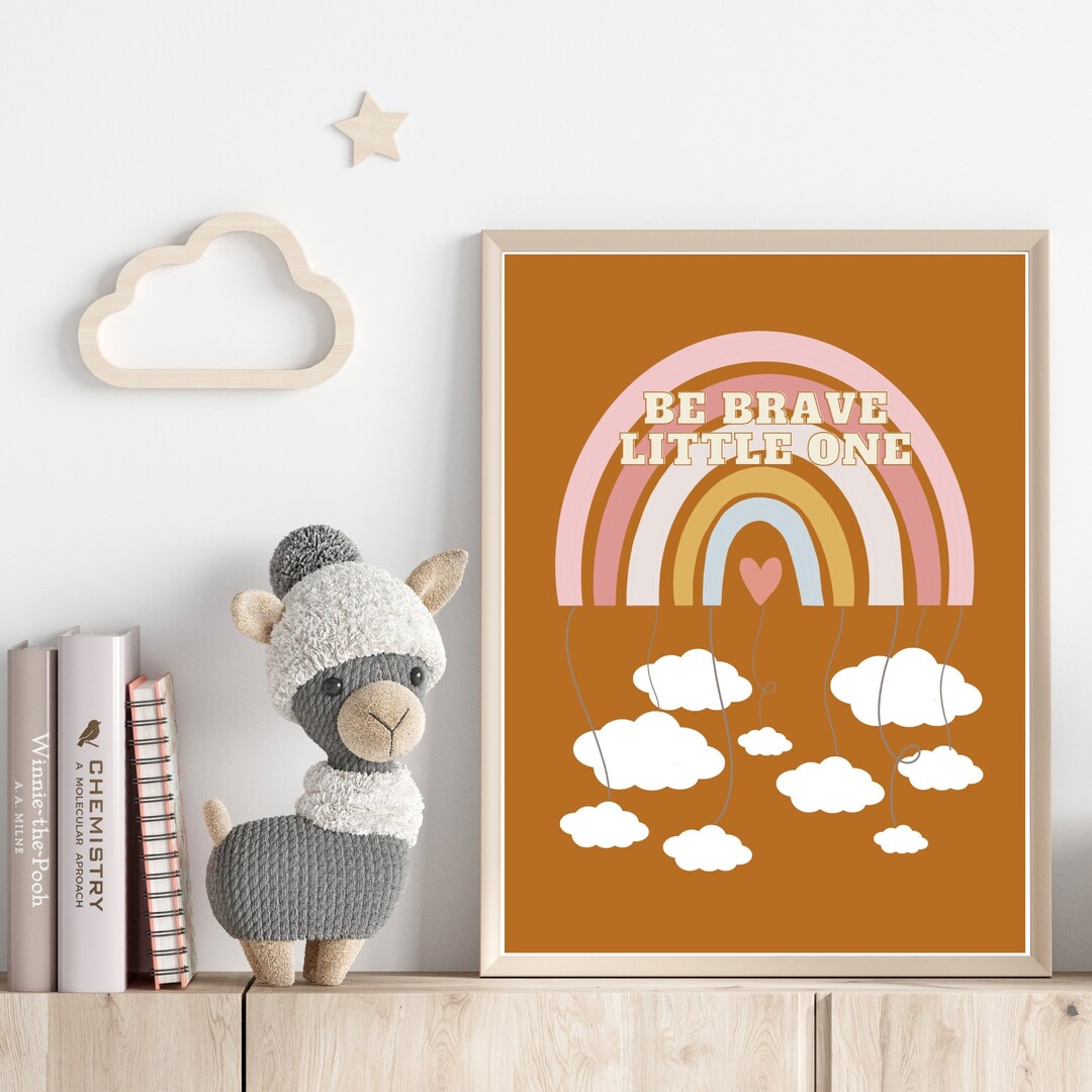 Boho Affirmations Wall Art for Kids, Soft Pink, Educational Posters ...