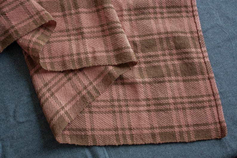 Handwoven Skjoldehamn Wool Fabric, Viking Medieval Costume, Madder ...