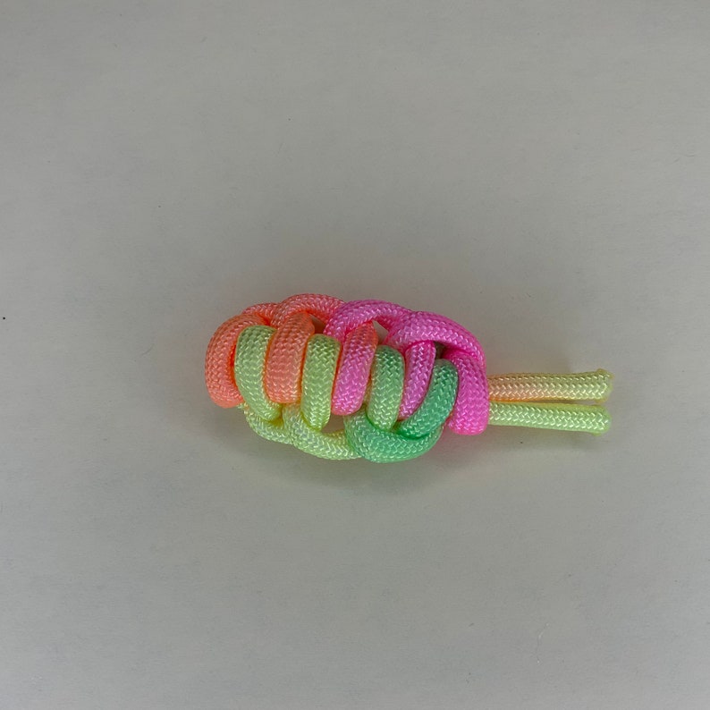 Paracord “knot-a-pod” Rollypoly Isopod Bug Handmade Rainbow Neon Pastel ...