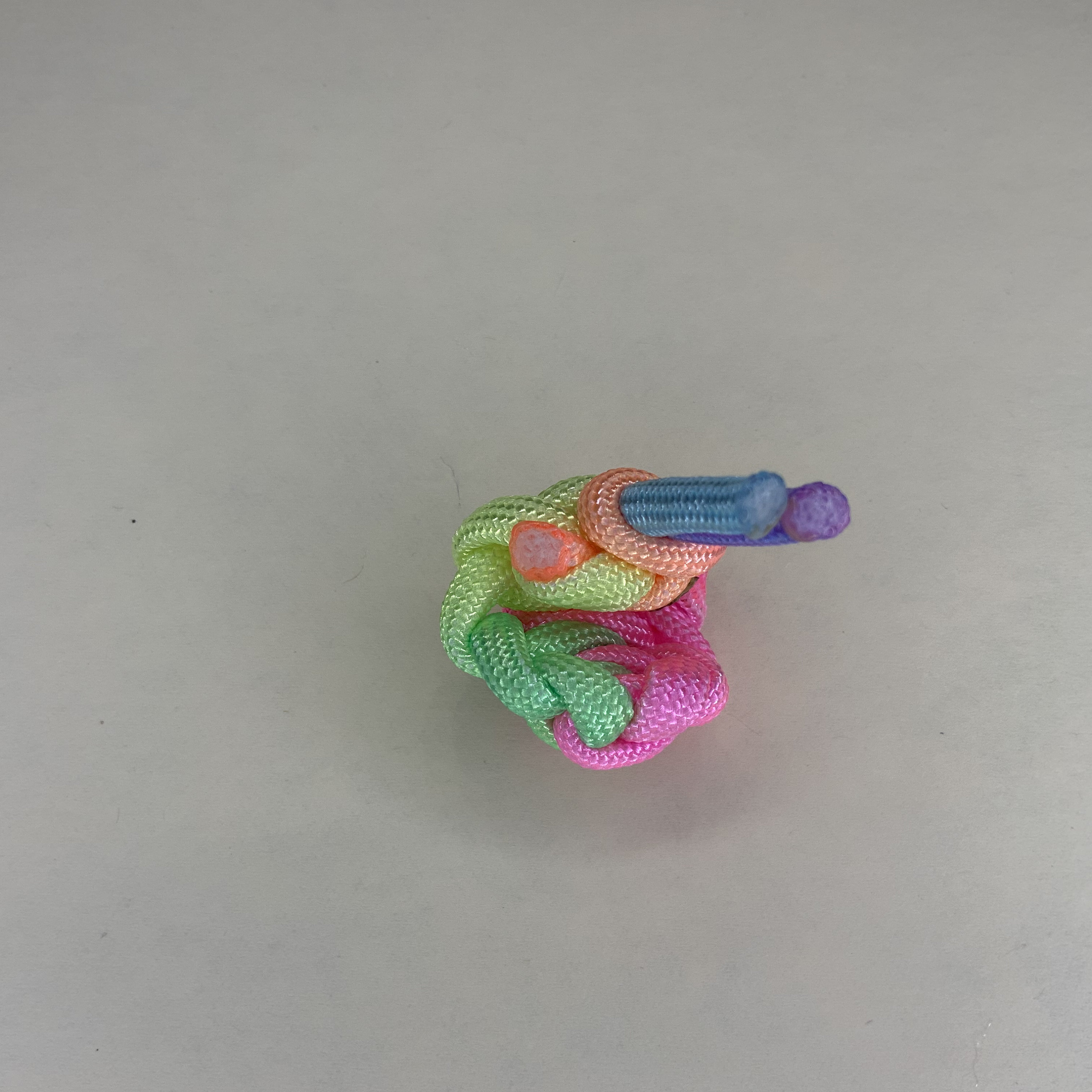 Paracord knot-a-pod Rollypoly Isopod Bug Handmade Rainbow Neon Pastel ...