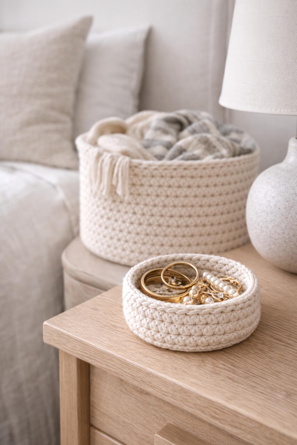 Crochet Basket Pattern Set PDF, Chunky Storage Baskets | New Year Reset ...