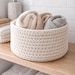 Crochet Basket Pattern Set PDF, Chunky Storage Baskets | New Year Reset ...