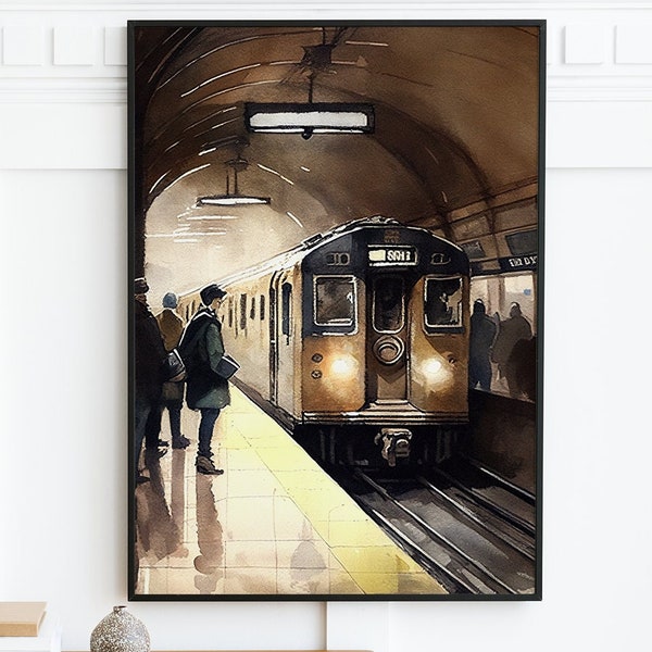 Subway Poster - Etsy