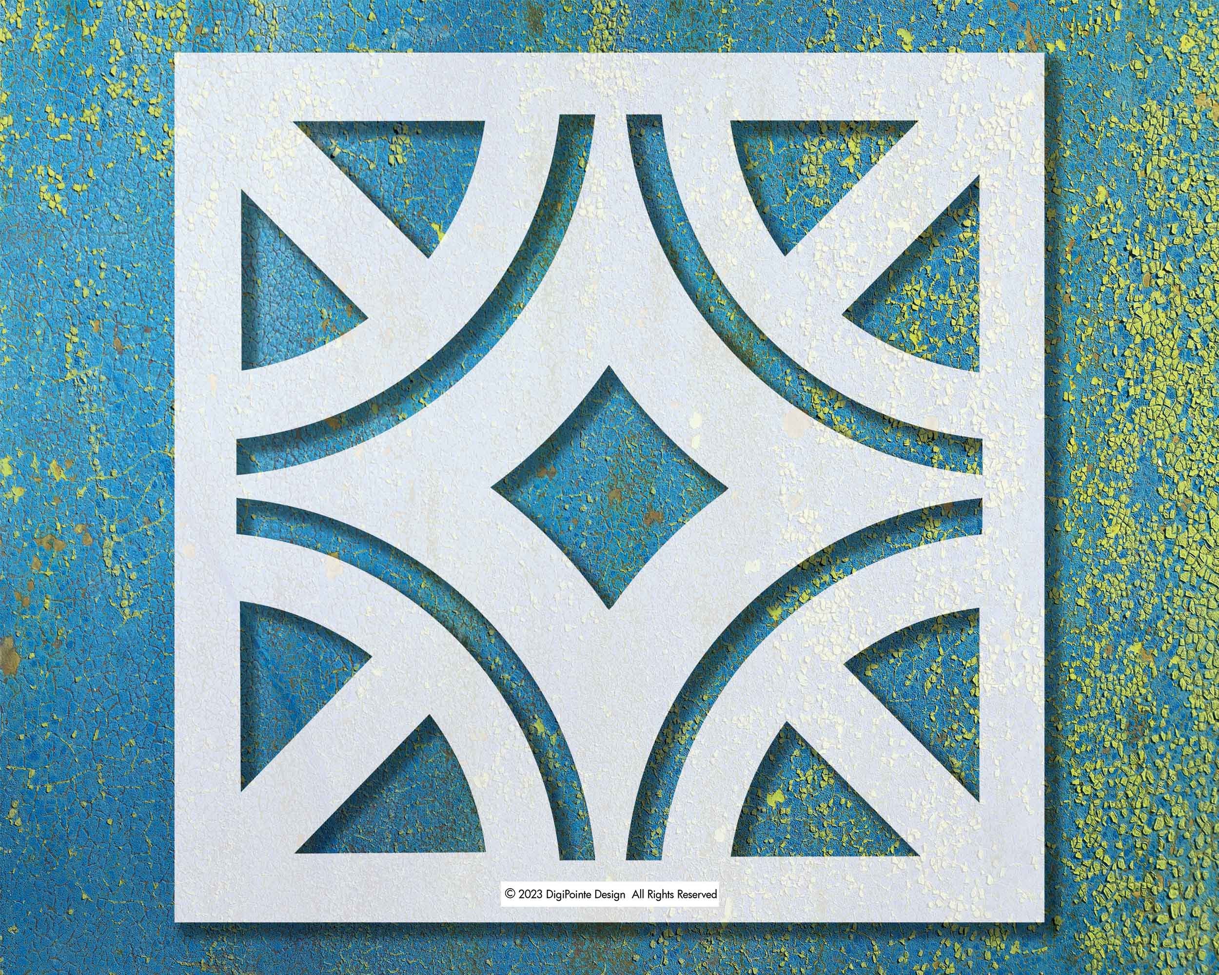 Tile Stencil Wall Stencil Patio Stencil Concrete Stencil - Etsy