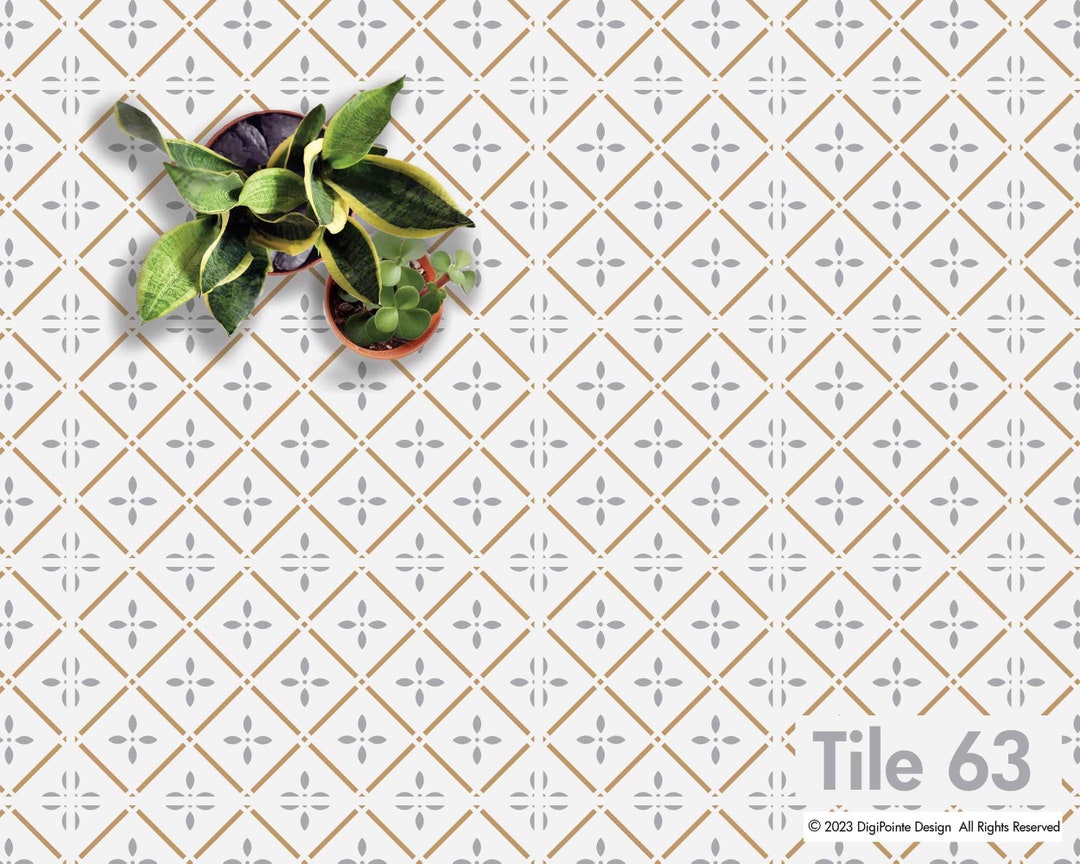 Tile Stencil, Wall Stencil, Patio Stencil, Concrete Stencil, Floor ...