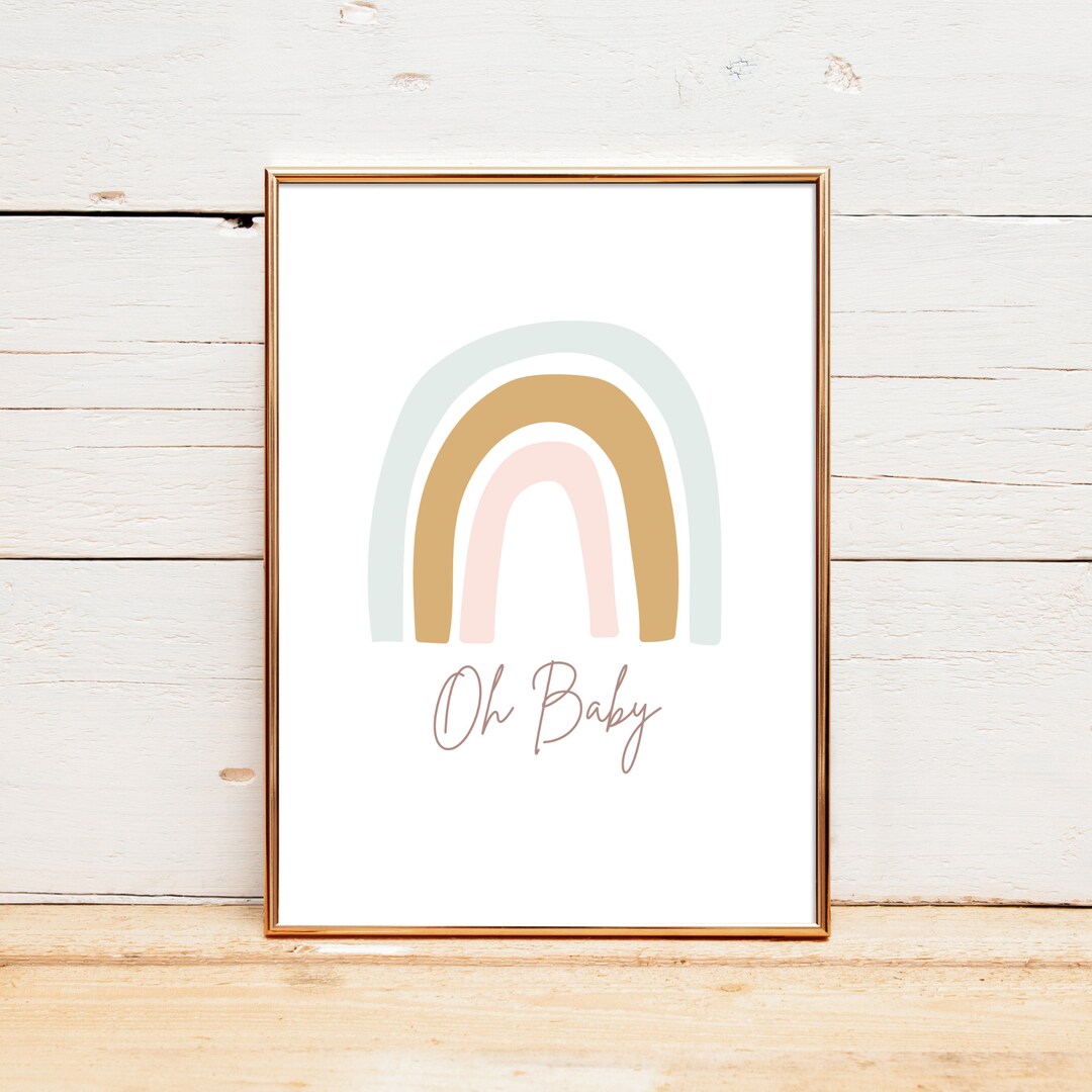 Oh Baby Printable Digital Wall Decor - Etsy