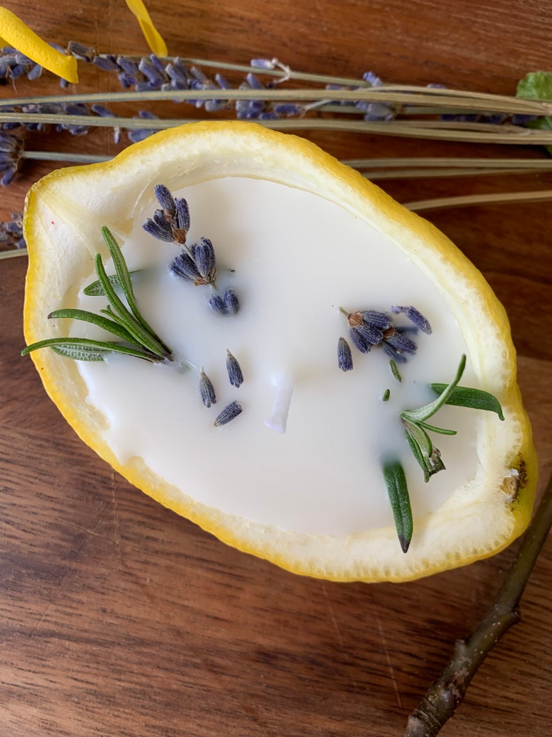 Natural Citronella Lemon Candles - Etsy