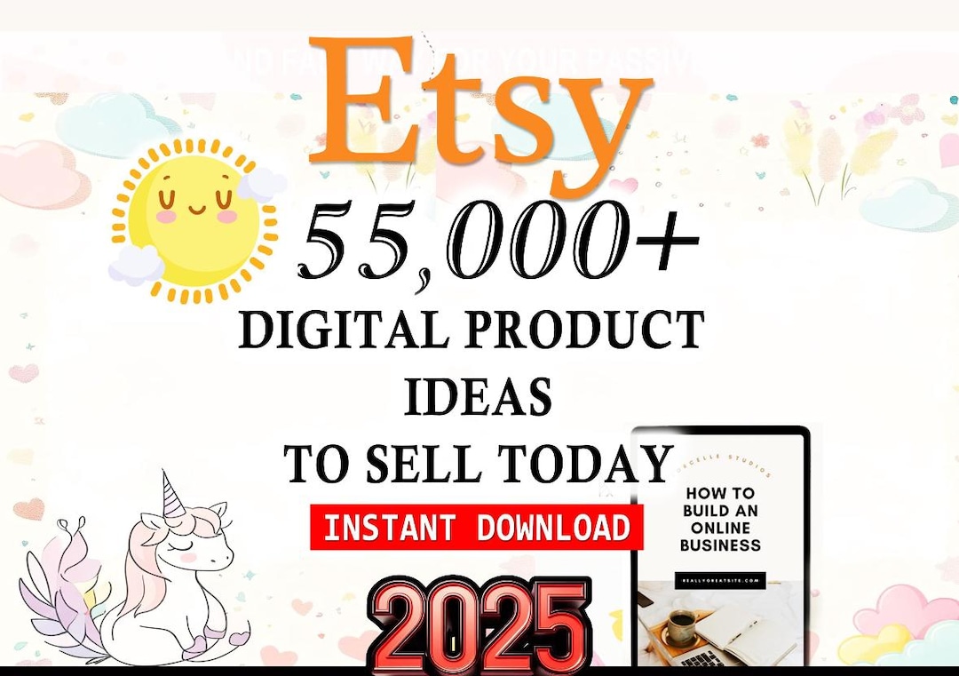 55,000+ DIGITAL Products Ideas 2025, Etsy Digital Downloads, Passive ...