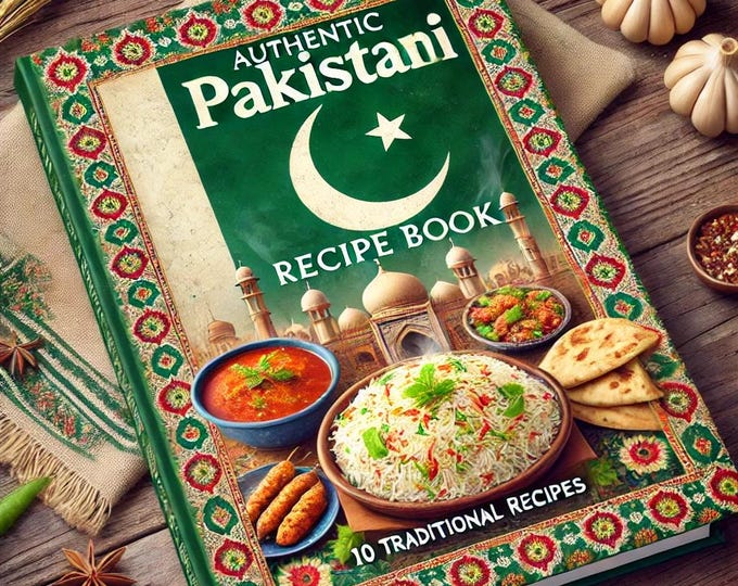 Pakistani Recipe Book: 12 Traditional Dishes (PDF Download) - Etsy