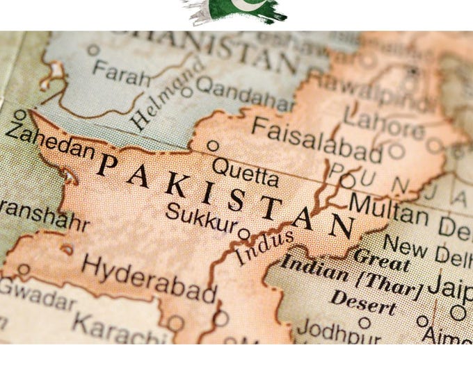 Pakistan Map Digital File of Beautiful Map of Pakistan Wall Art ...