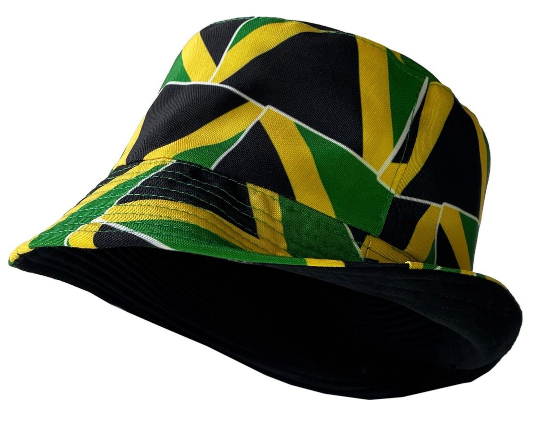 Jamaica Flag Bucket Hat Mens Reversible Fisherman Fancy Dress - Etsy