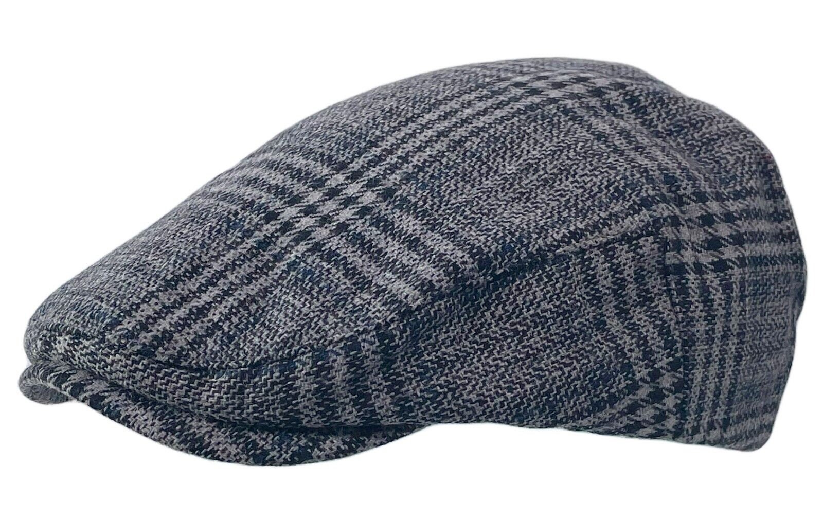 Mens Herringbone Flat Cap Check Stripe Cabbie News Boy Gatsby - Etsy