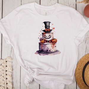 63 Halloween Cakes Clipart, Watercolor Clipart, Halloween PNG, Spooky ...