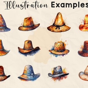 90 Thanksgiving Pilgrim Hat Clipart, Watercolor Clipart, Fall Season ...