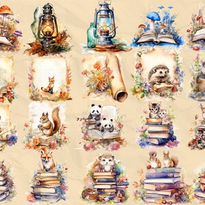 74 Fairytale Books Clipart Bundle, Book Clipart, Commercial Use ...