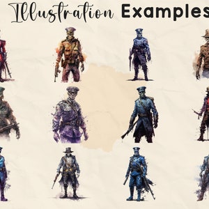 75 Spooky Halloween Zombie Soldier Clipart, Watercolor Clipart ...