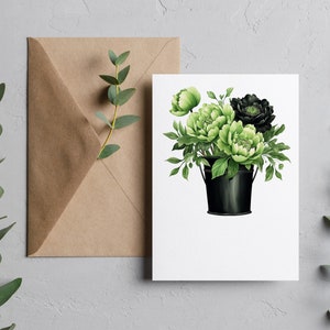 303 Dark Peonies Clipart Bundle, Watercolor Floral Clipart, Peony ...