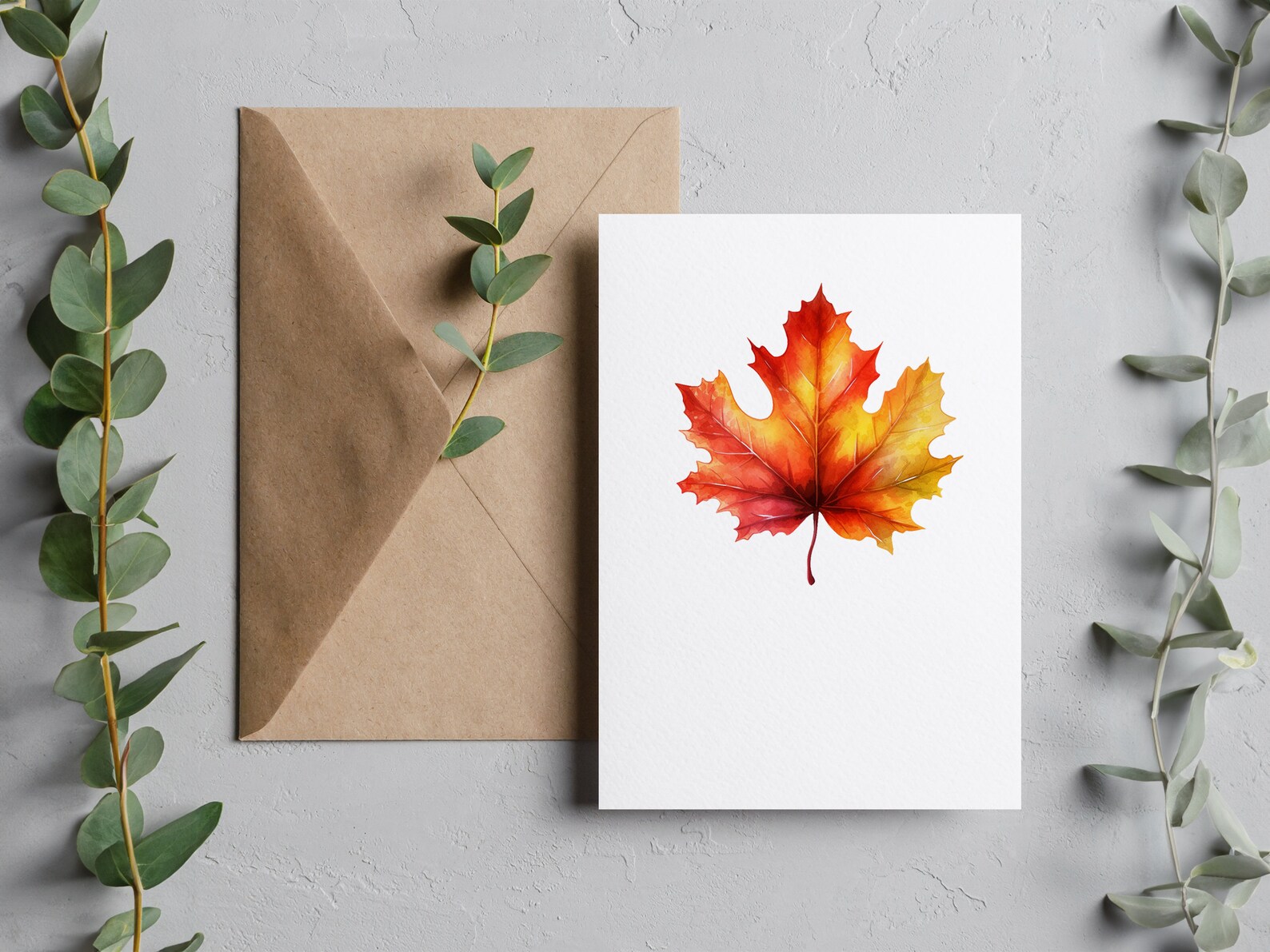 66 Autumn Leaf Clipart, Watercolor Clipart, Fall Season, Scrapbook ...