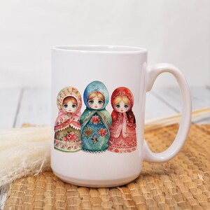 Christmas Matryoshka Clipart, Watercolor Clipart, Festive Season ...