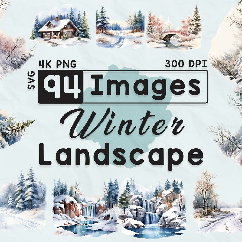 Winter Clipart Bundle - Etsy