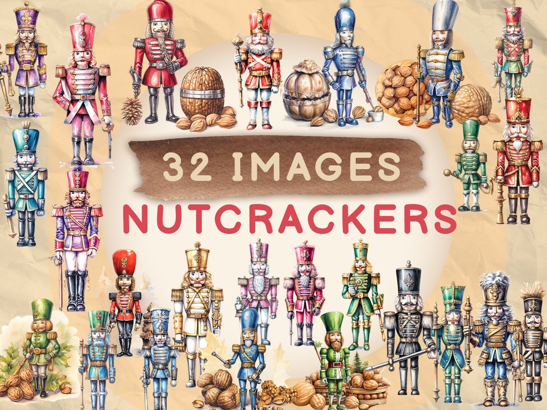 32 Nutcracker Clipart, Nutcracker Clipart, Commercial Use, Digital ...