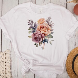 296 Rustic Roses Clipart Bundle, Watercolor Floral Clipart, Rose ...