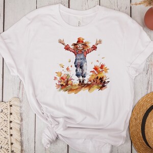 50 Autumn Scarecrow Clipart, Watercolor Clipart, Fall Season, Scrapbook ...