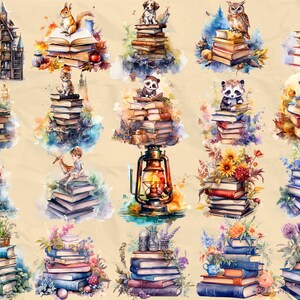 74 Fairytale Books Clipart Bundle, Book Clipart, Commercial Use ...