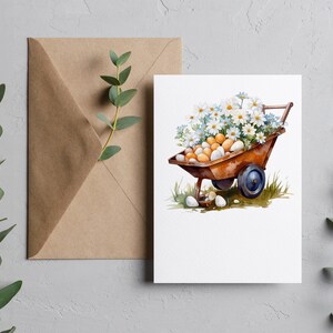 800 Vintage Easter Clipart Bundle, Watercolor Easter Clipart, Bunny ...