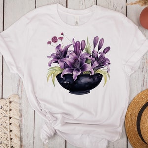 302 Gothic Lilies Clipart Bundle, Watercolor Floral Clipart, Lily ...