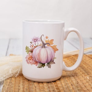 40 Autumn Pink Pumpkin Clipart, Watercolor Clipart, Fall Season ...