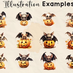 79 Halloween Spooky Bat Clipart, Watercolor Clipart, Halloween PNG ...