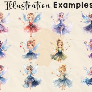 Christmas Magic Fairy Clipart, Watercolor Clipart, Christmas PNG ...