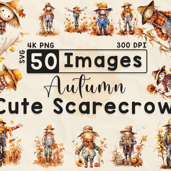 Scarecrow Watercolor - Etsy