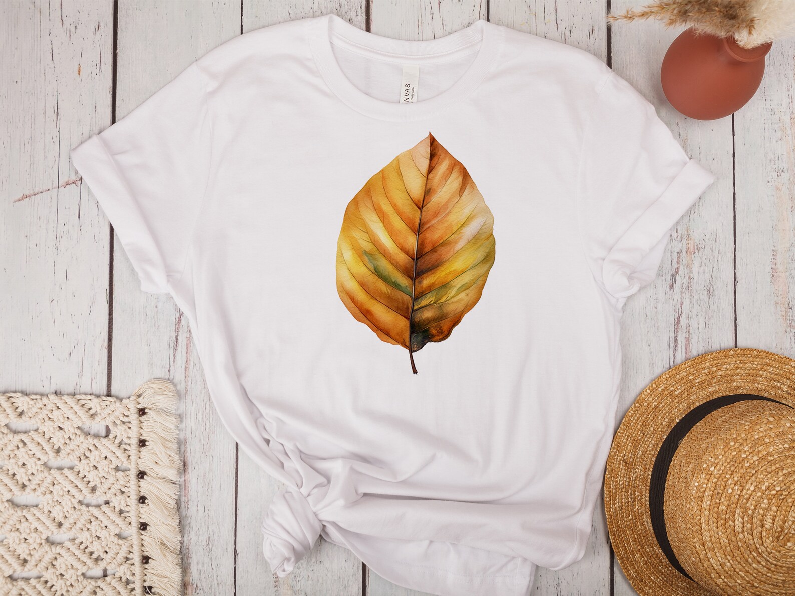 66 Autumn Leaf Clipart, Watercolor Clipart, Fall Season, Scrapbook ...